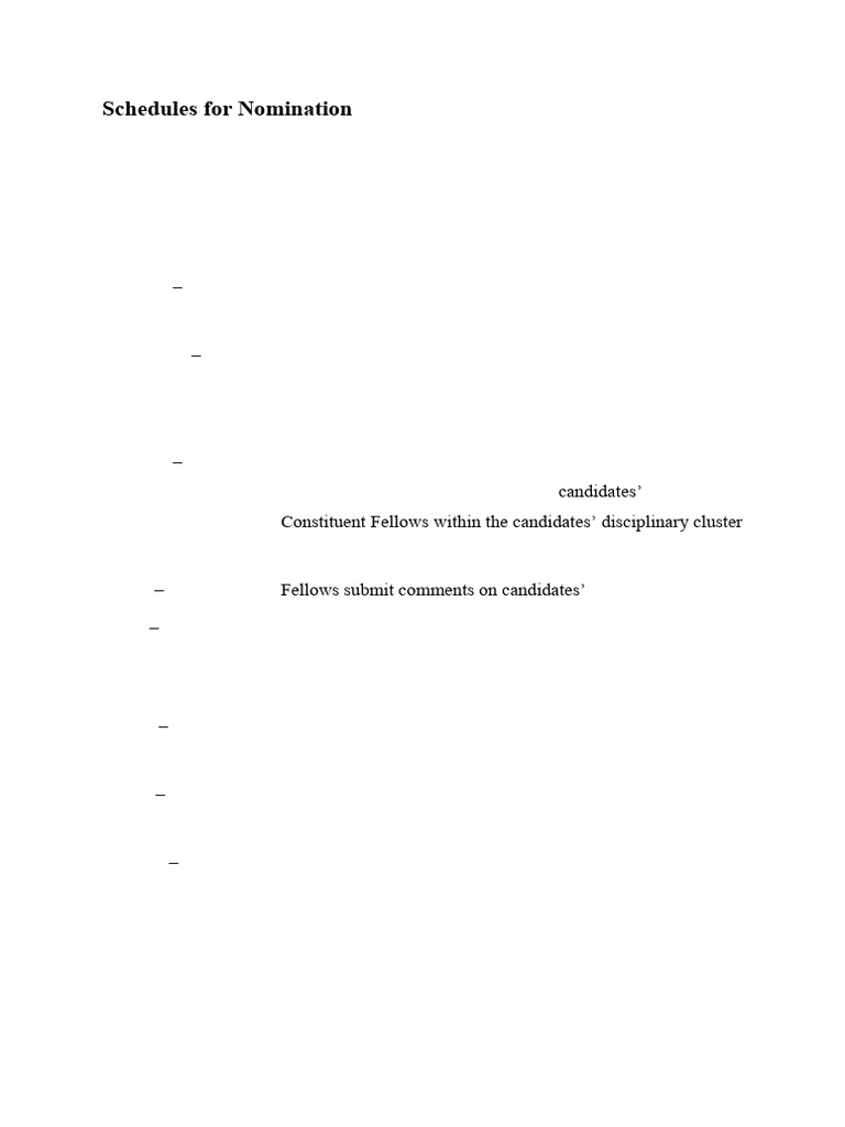 Fellowship Nomination Timeline | PDF