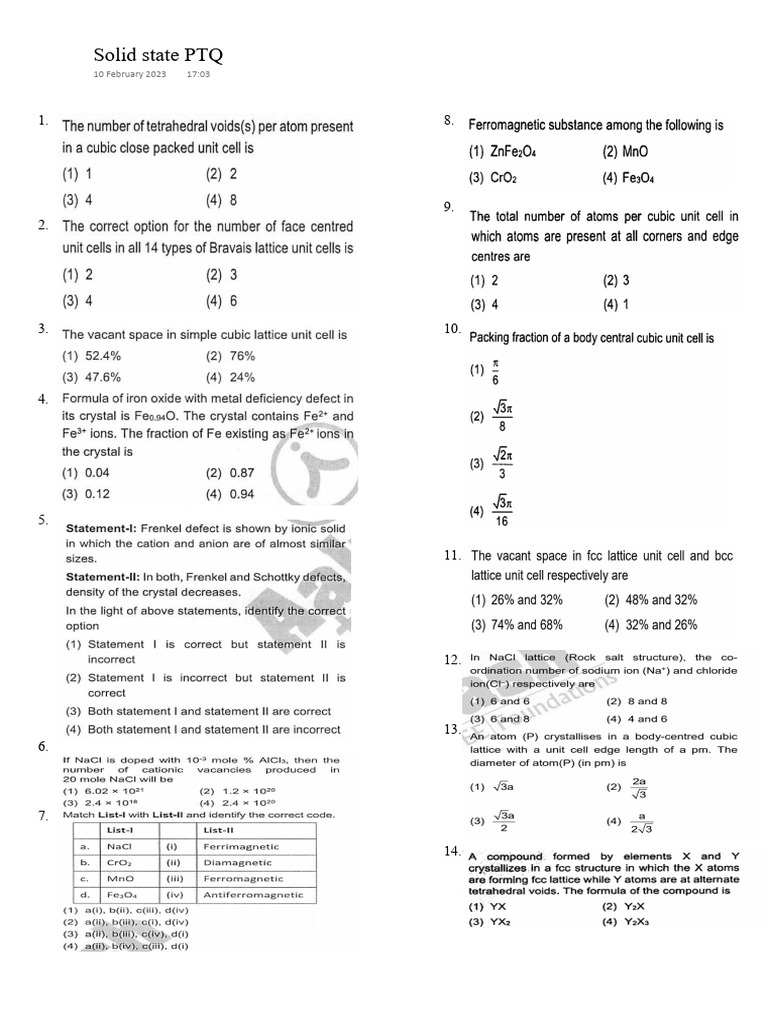 Solid State. PTQ | PDF