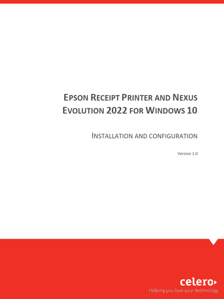 Epson Receipt Printer and Nexus Evolution 2022 Installation and ...
