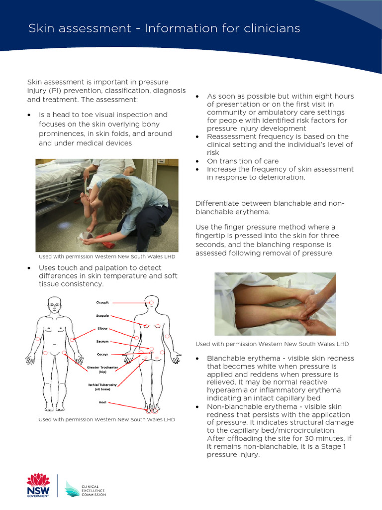 Essential Skin Assessment for Pressure Injury | PDF | Medicine ...