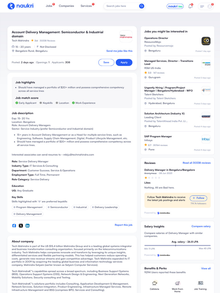 Account Delivery Management - Semiconductor & Industrial Domain | PDF ...