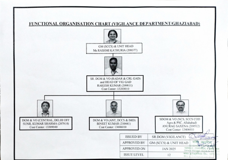 Vigilance Organization Charts | PDF