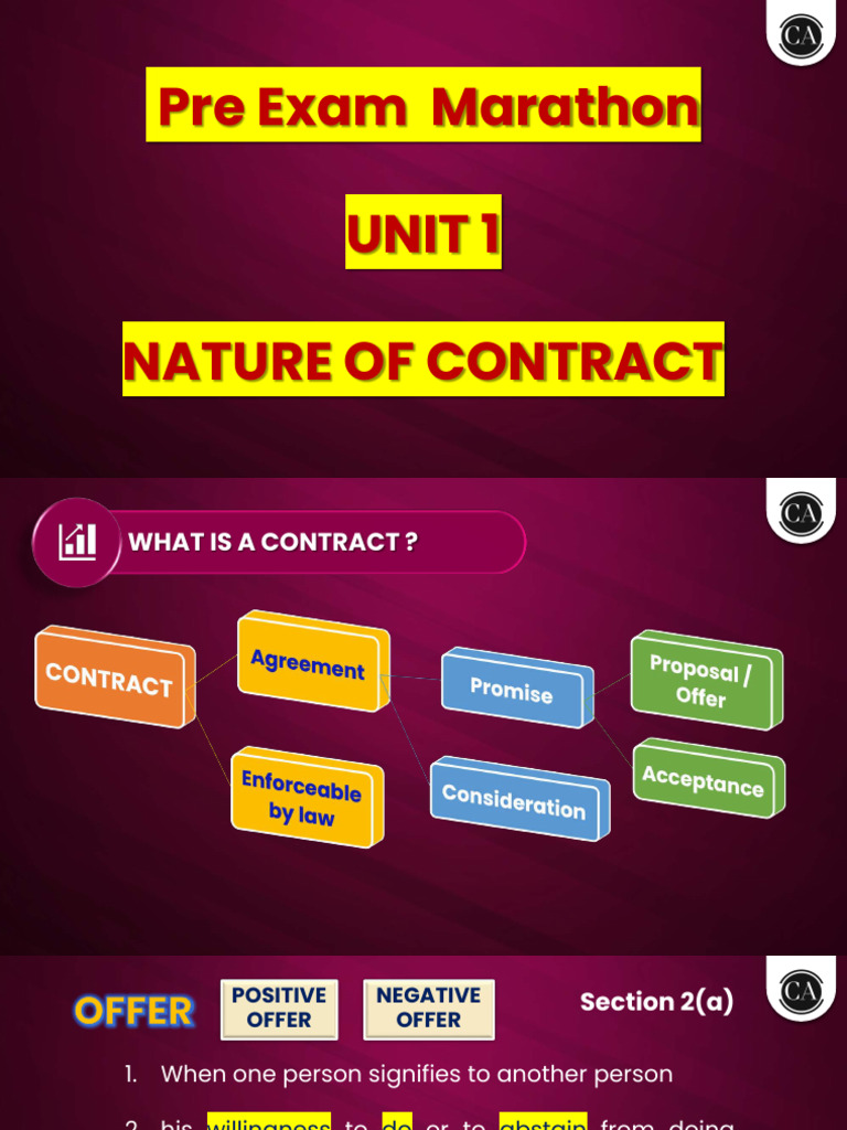 Unit 1 to 3 _ Class Notes | PDF | Gambling | Consideration