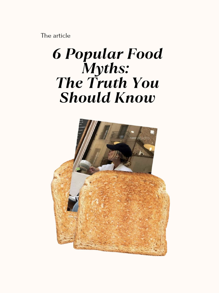 Food Myths-2 | PDF | Dieting | Healthy Diet