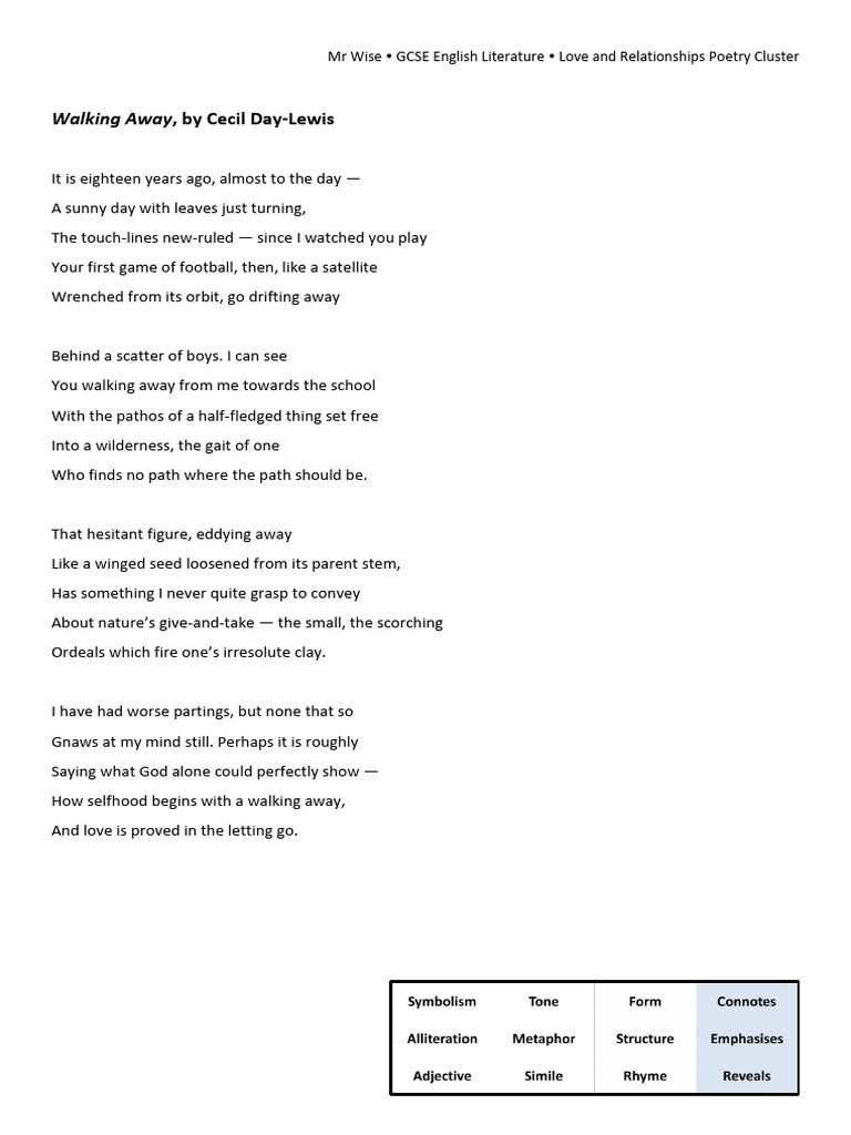 Walking Away Worksheet 1 | PDF