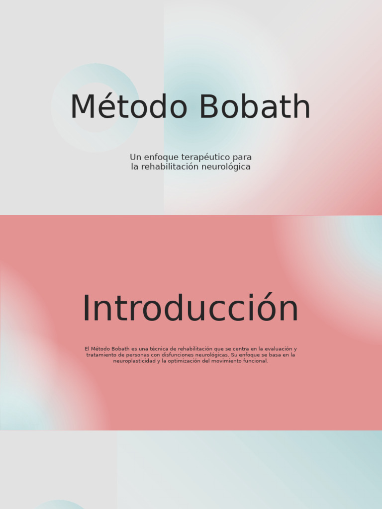 Rehabilitación Neurológica: Método Bobath | PDF | Neurología | Parálisis cerebral