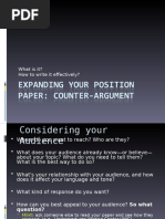 Argumentative Writing: Counterclaim Sentence Starters Rebuttal ...