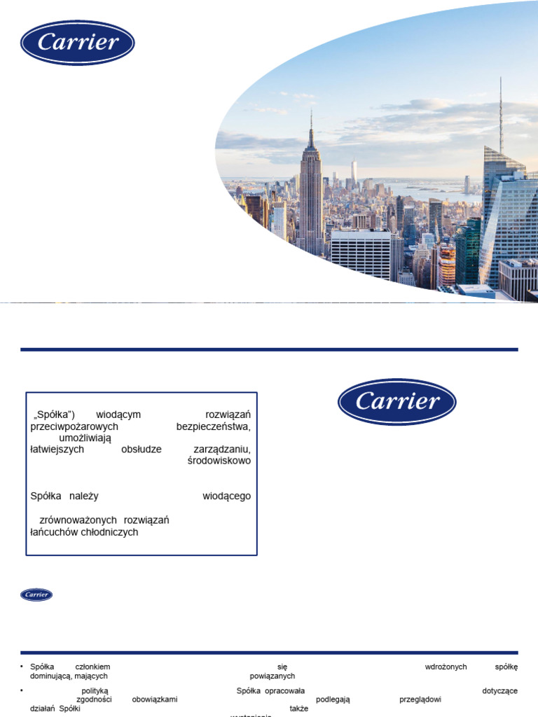 Carrier Manufacturing Poland Tax Strategy 2020 - tcm224 153706 | PDF