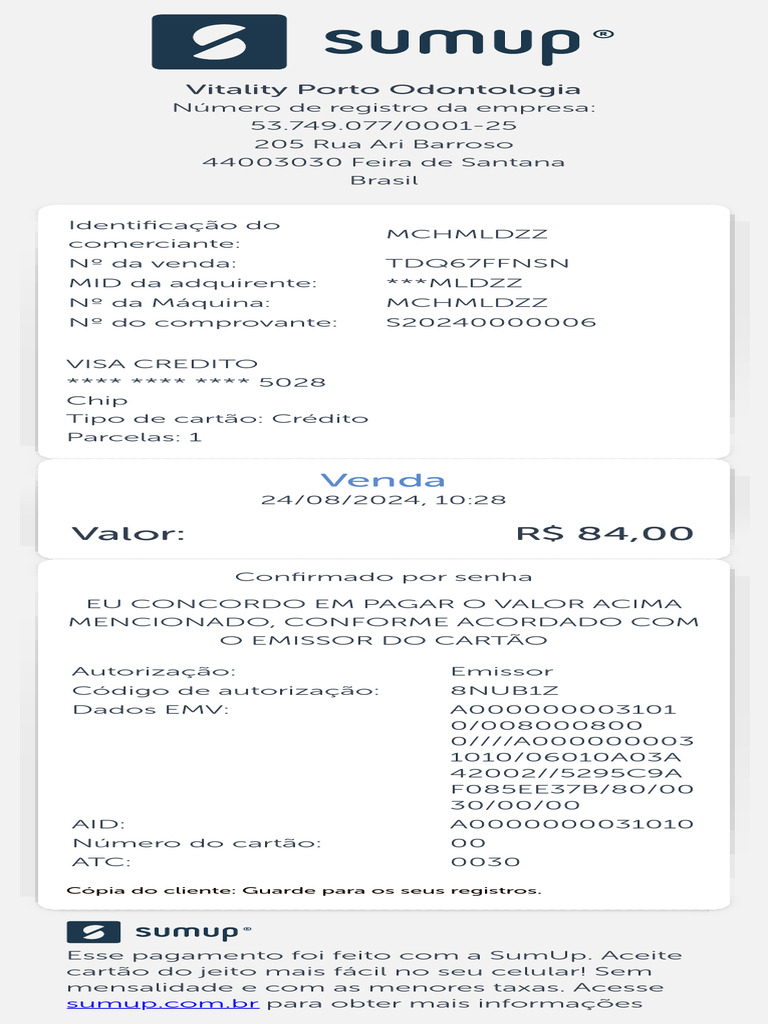 SumUp Receipt | PDF