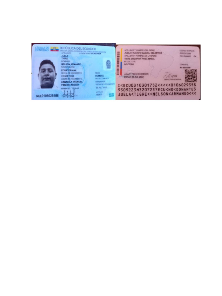 Documento Cedula Nelson | PDF