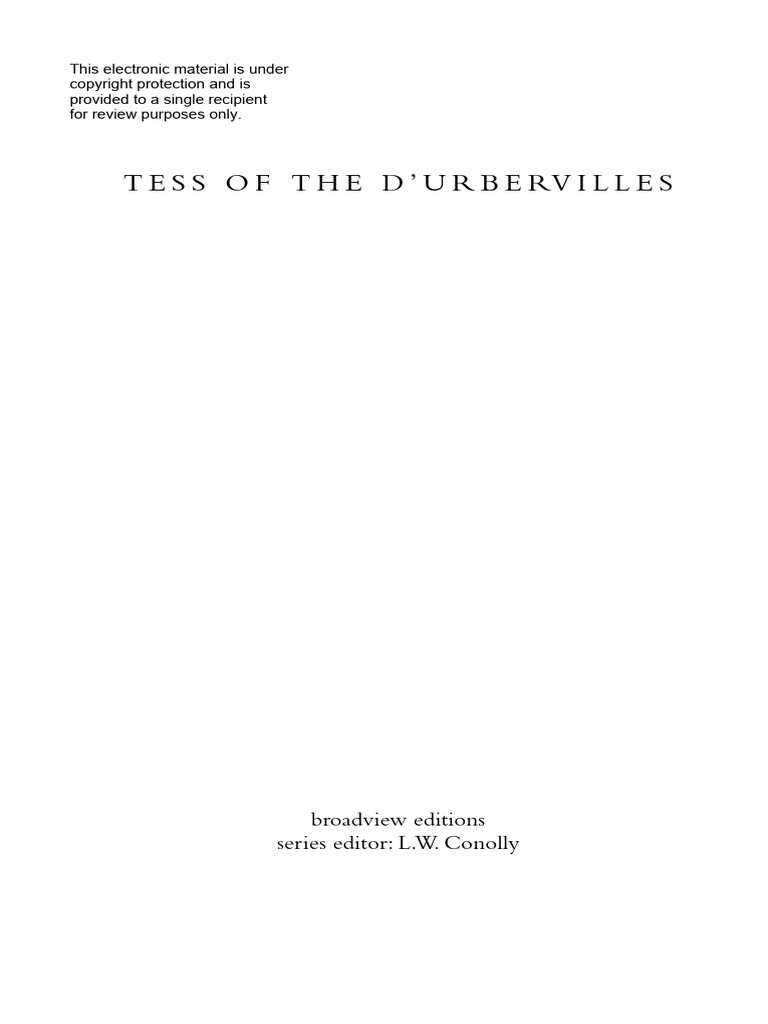 Thomas Hardy, Sarah Maier - Tess of the d'Urbervilles, 2nd Edition ...