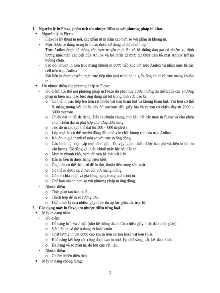 De Cuong Flexo Khai | PDF