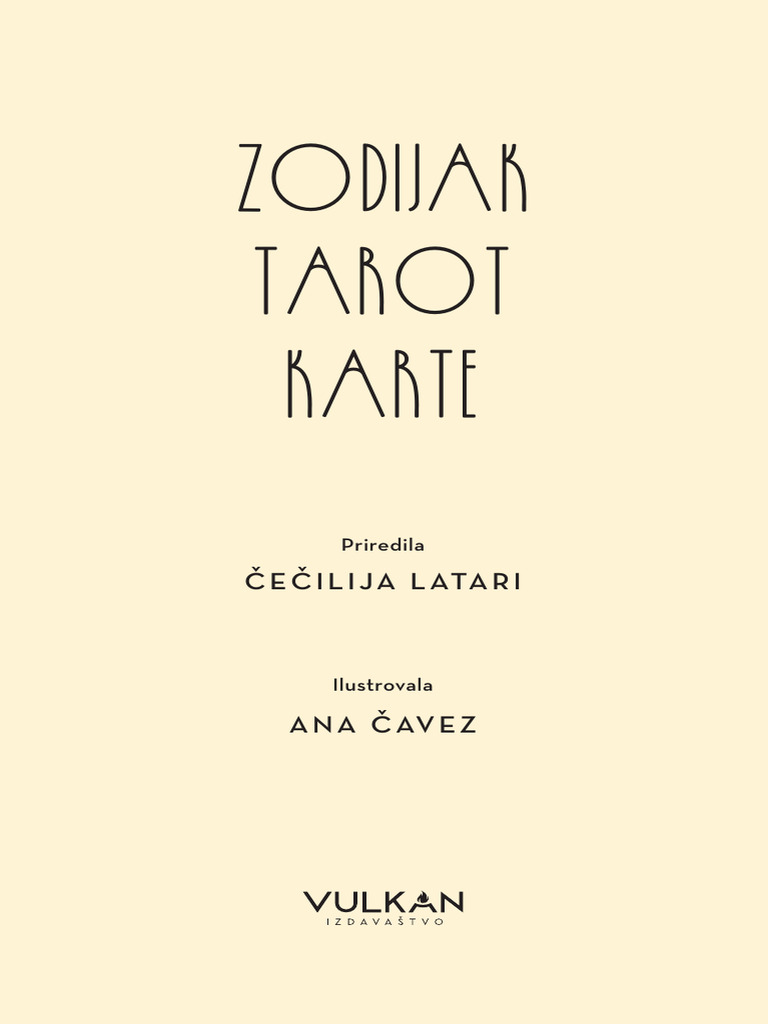 Zodijak Tarot Karte: Čečilija Latari | PDF