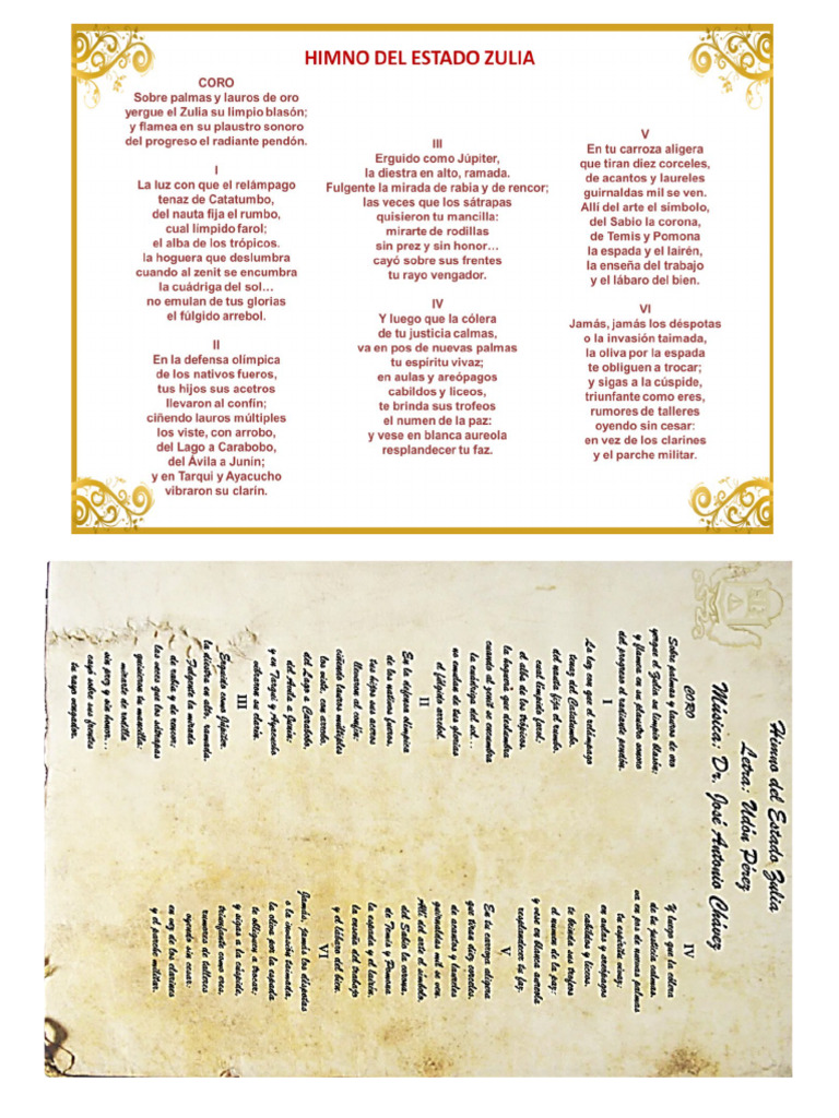 Himno Del Zulia | PDF