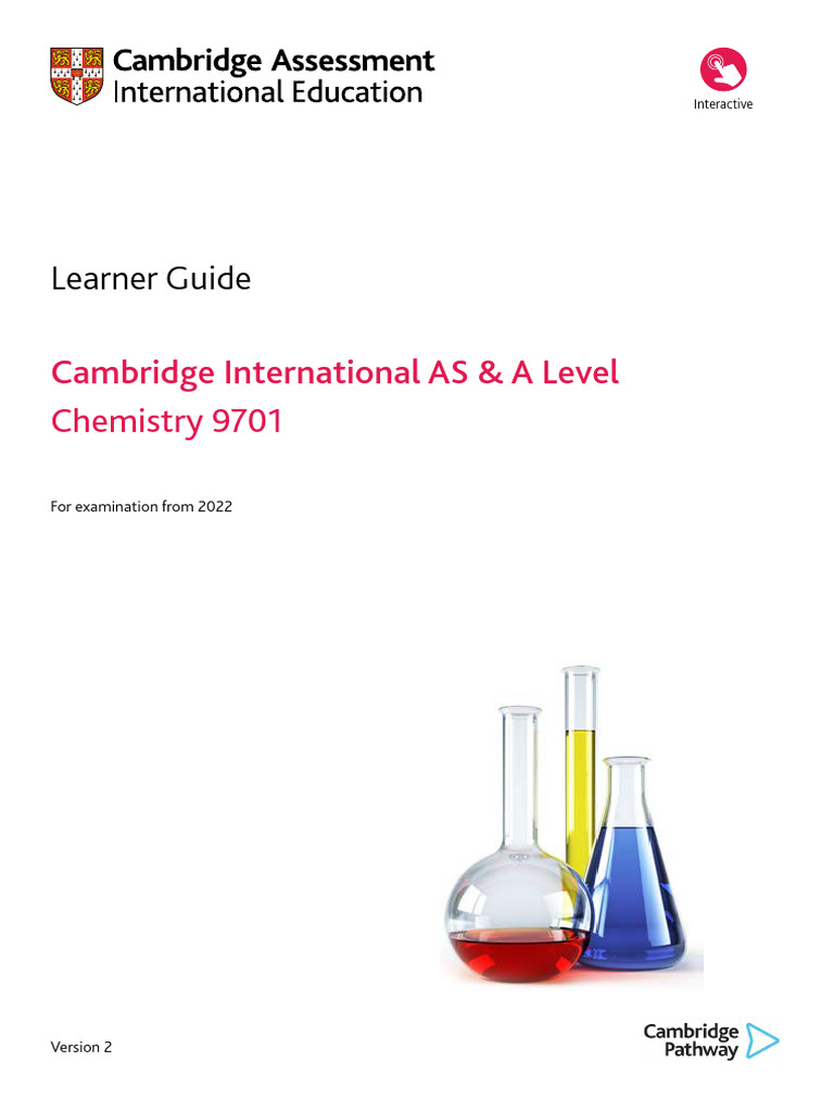 Chemistry 9701 Learner Guide (For Examination From 2022) | PDF ...