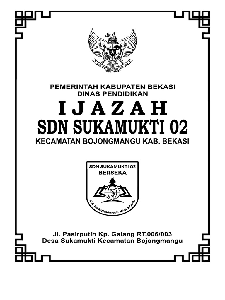 Sampul Ijazah SDN Sukamukti 02 | PDF