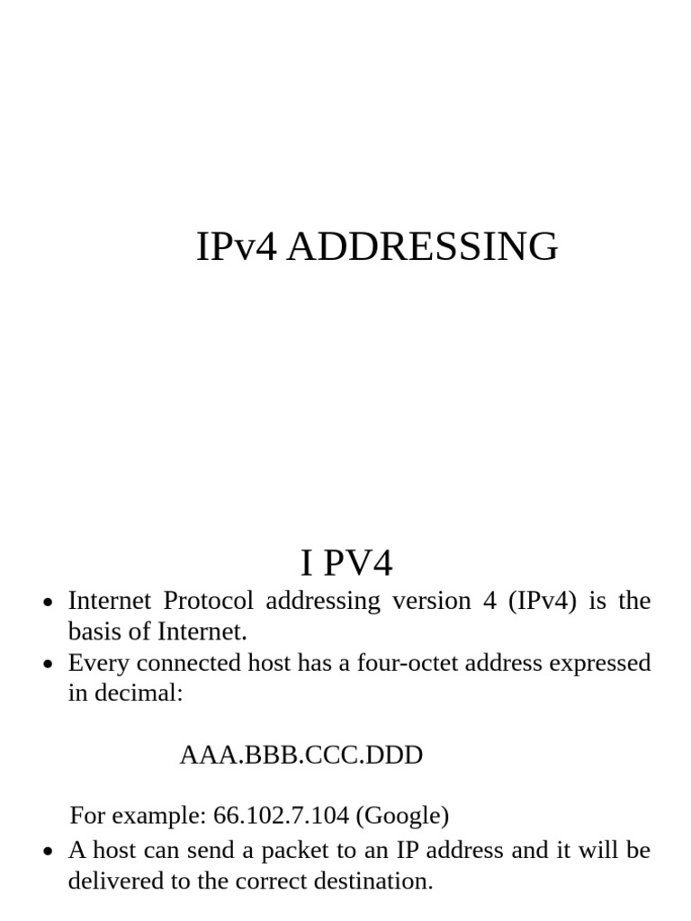 IPV4 | PDF