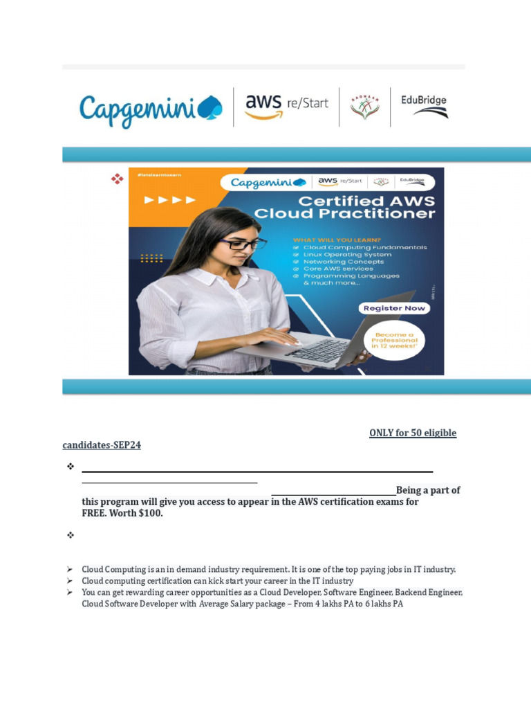 Certified AWS Cloud Practitioner PDF | PDF | Computing