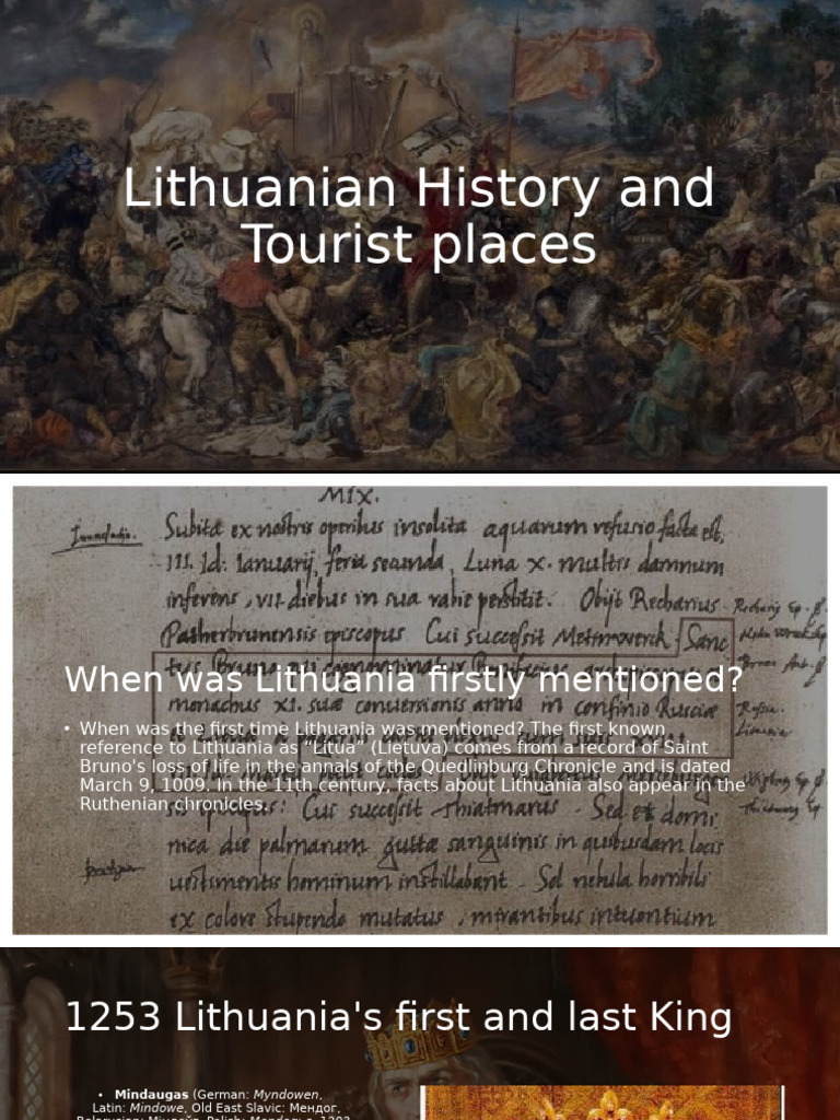 Lithuania: History and Key Events | PDF | Lithuania