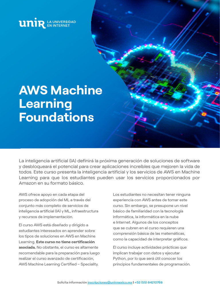 AWSMachine Learning Foundations | PDF | Aprendizaje automático ...