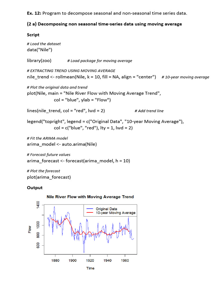 Time Series Decomposition Techniques | PDF