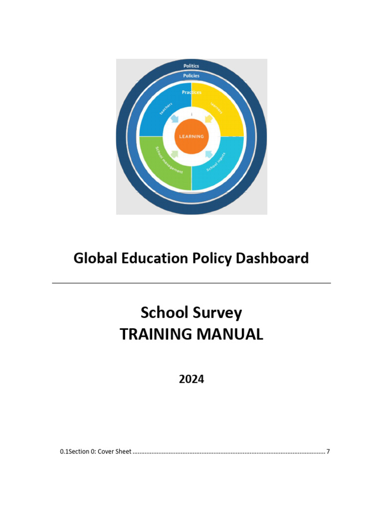 Manual_School Survey_2024 | PDF | Teachers | Toilet