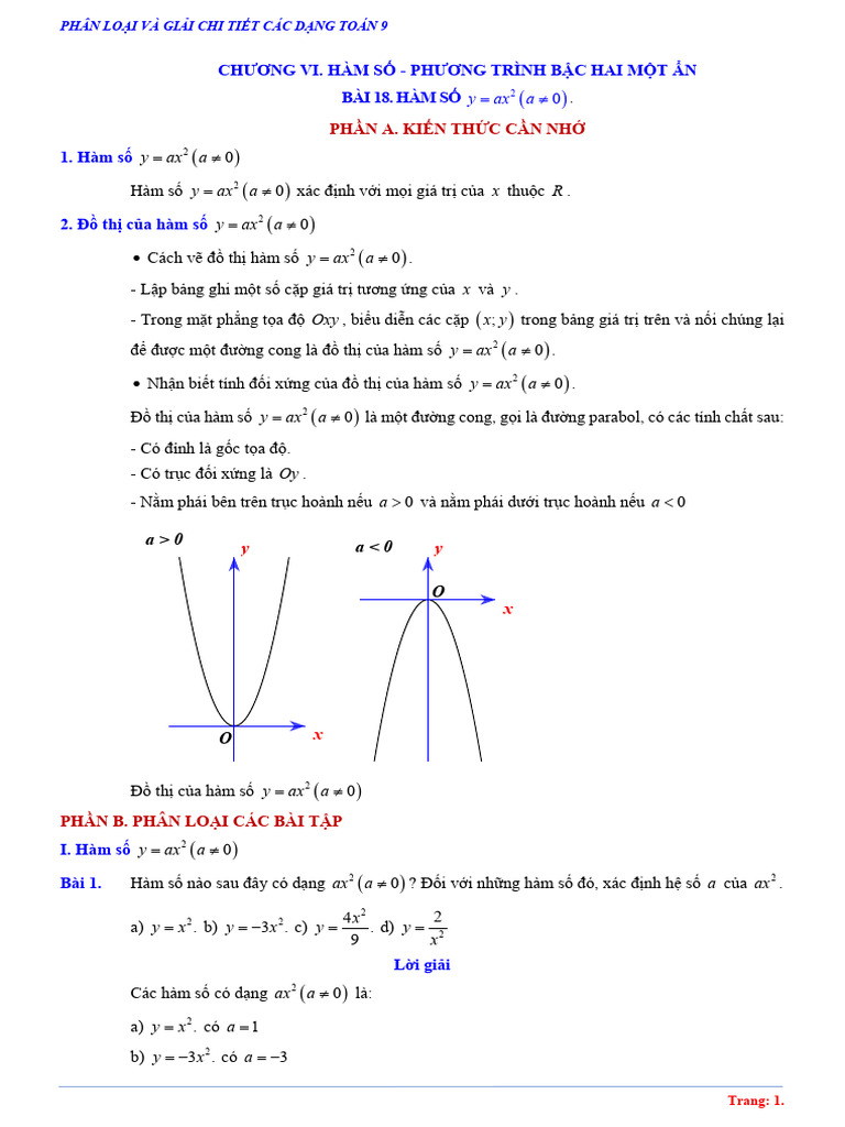 Phan Loai Va Giai Chi Tiet Cac Dang Bai Tap Toan 9 Knttvcs Tap 2 | PDF