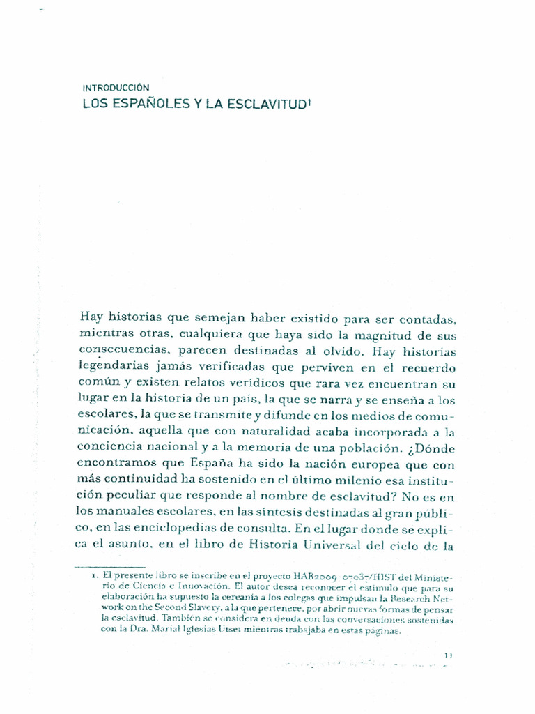 La Esclavitud en España | PDF