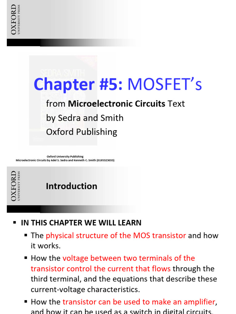 MOSFET Ppt Extracted | PDF | Mosfet | Field Effect Transistor