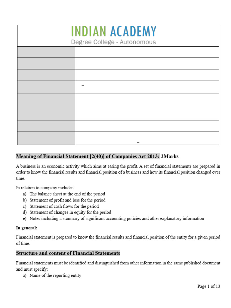 Updated Unit-2 Ind-As Notes | PDF | Expense | Income Statement
