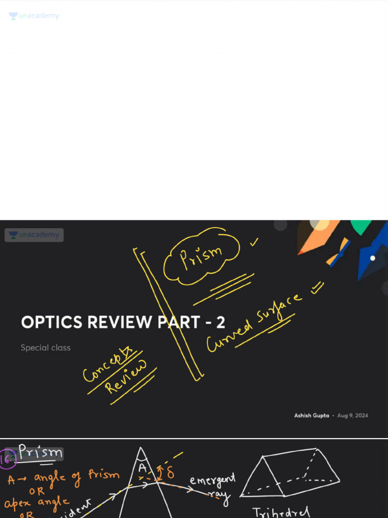 OPTICS REVIEW PART 2 With Anno | PDF
