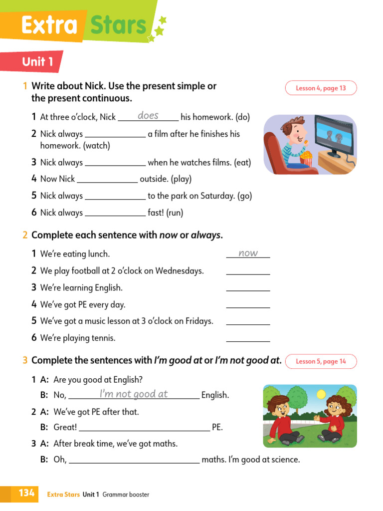 Unit 1 Grammar Booster | PDF