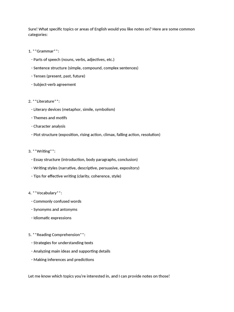 English Topical | PDF