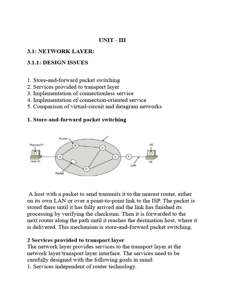CN UNIT - III | PDF | Routing | Network Congestion