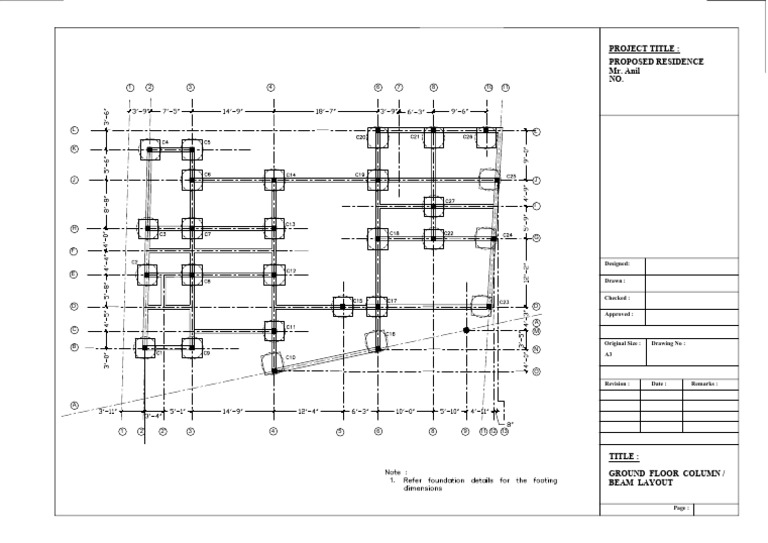 Foundation layout | PDF