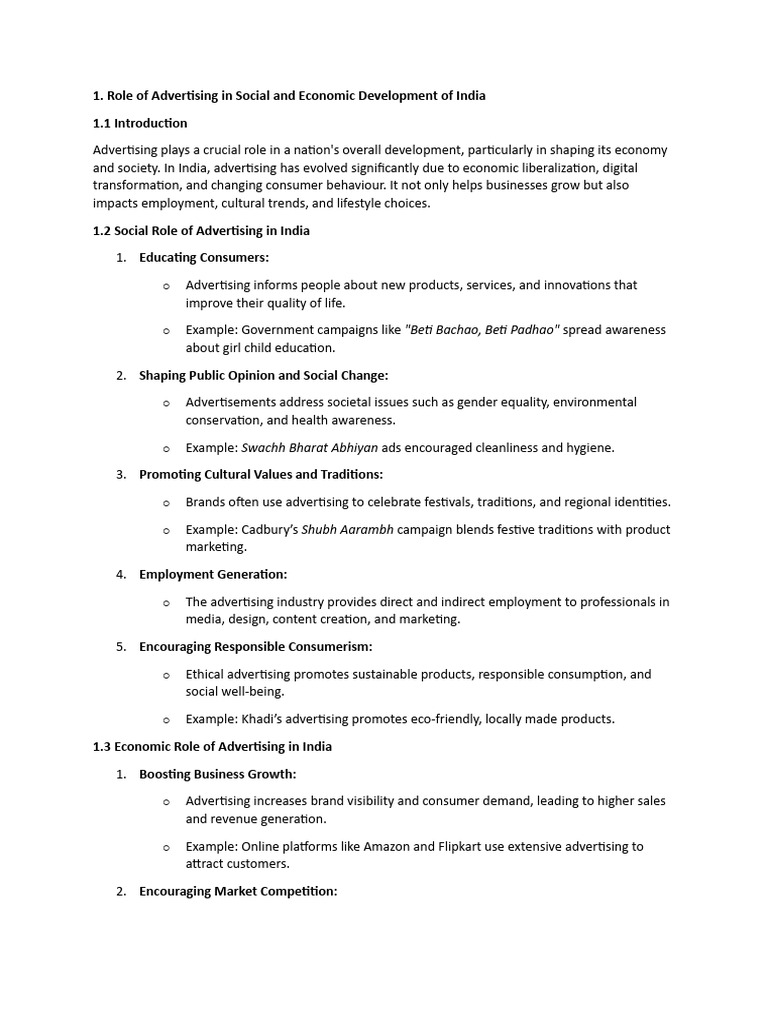 UNIT 1 Notes-Part 2 | PDF | Advertising | Brand