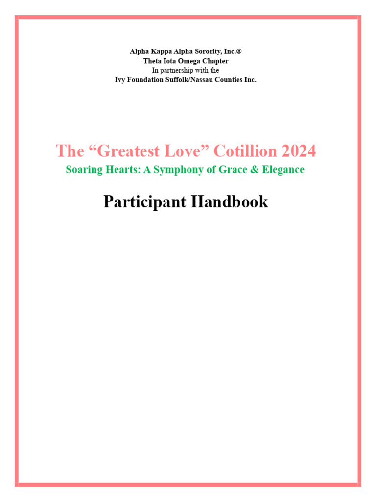 2024 GLC Participant Handbook | PDF | Fraternities And Sororities ...