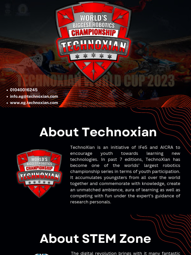 TechnoXian 2025 Robotics Championship | PDF | Robot | Robotics