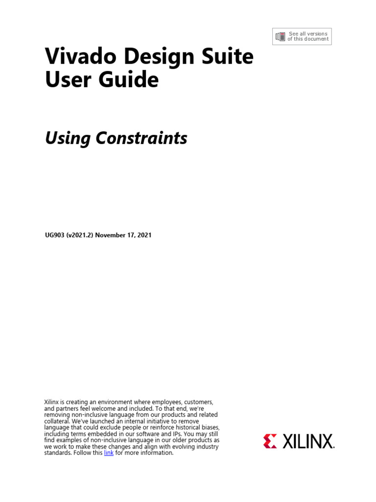 ug903-vivado-using-constraints | PDF | Command Line Interface | Computer Engineering
