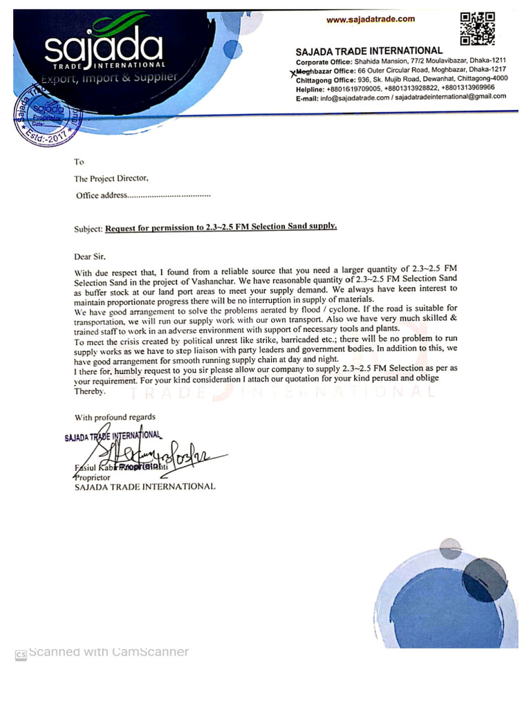 Quatation Letter Sajeda | PDF