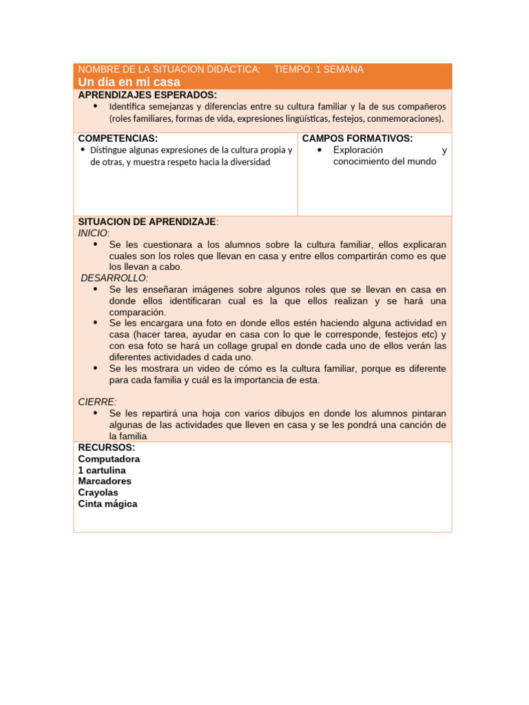 2 Un dia en mi casa | PDF