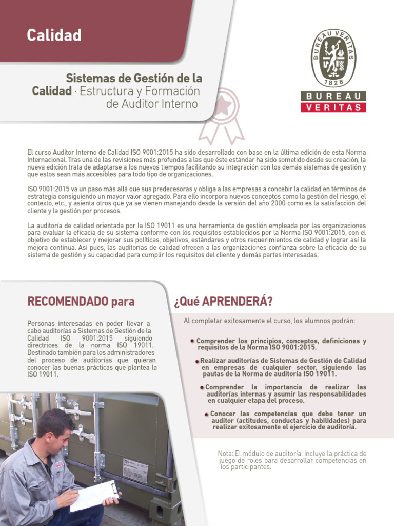 6. SGC Form Auditor Interno | PDF | Calidad (comercial) | Auditoría