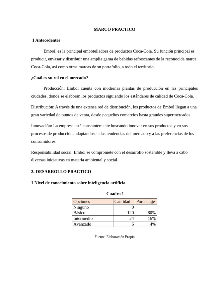 Marco Practico | PDF | Inteligencia artificial | Inteligencia (IA) y semántica