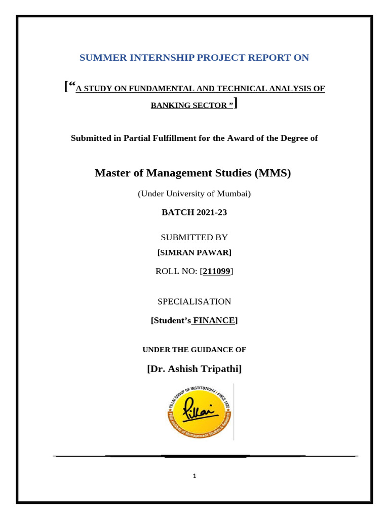 SIMRAN Pawar - New SIP Project | PDF | Marketing | Banks