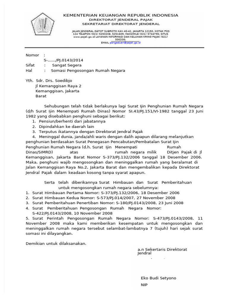 Contoh Somasi 2 | PDF