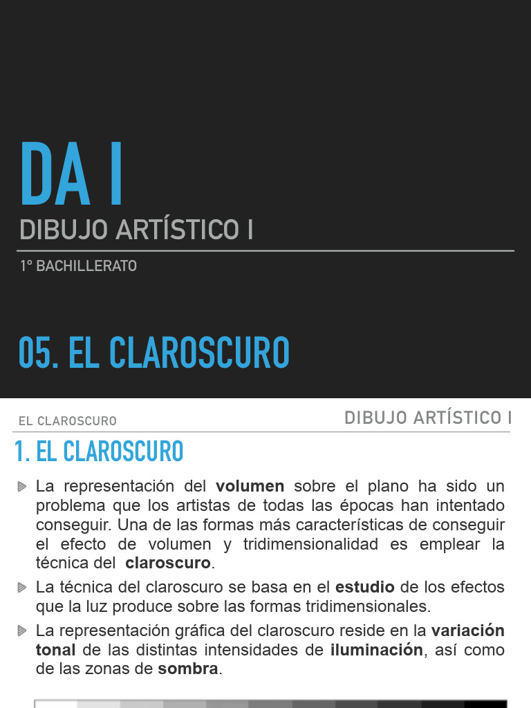 Técnicas de Claroscuro en Dibujo | PDF | Sombra | Ligero