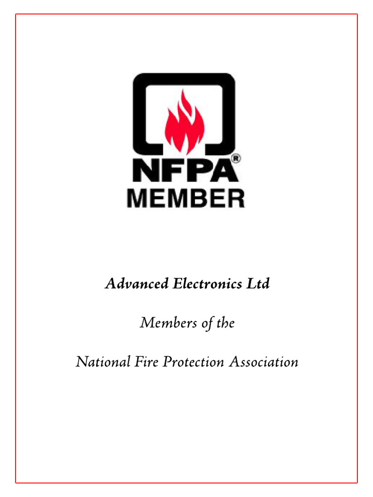NFPA Member Certificate - Advance | PDF