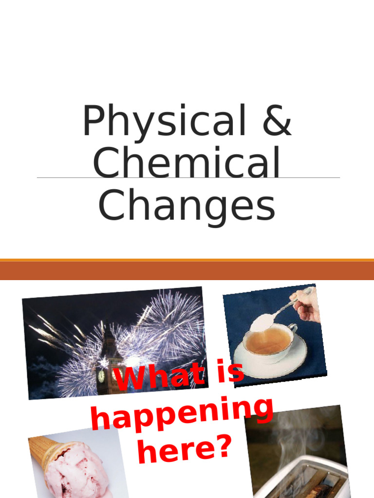 Understanding Chemical vs. Physical Changes | PDF
