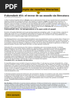 Análisis de Fahrenheit 451 | PDF | Ray Bradbury