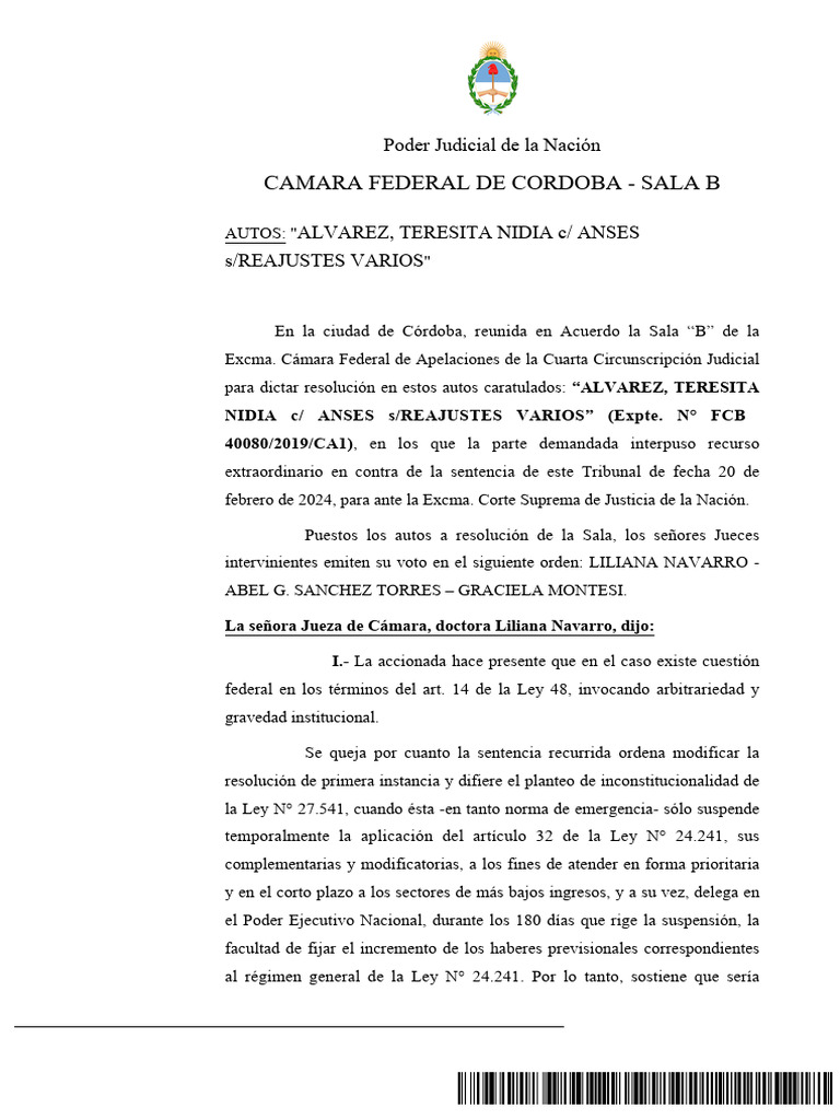 Fallo | PDF | Judicaturas | Apelación